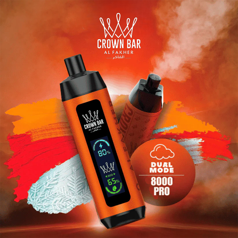 Al Fakher Crown Bar 8000 Pro Classic Shisha-style Vape Pen - VapePuffs